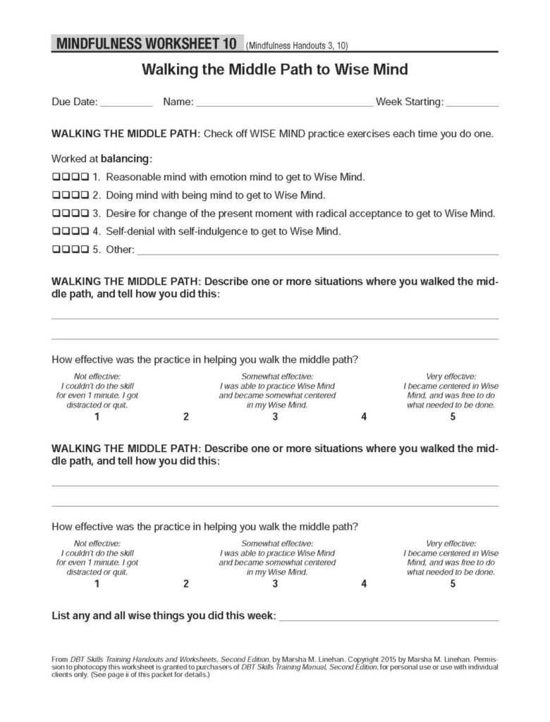 Healing Schemas DBT Self Help Resources Walking The Middle Path | DBT ...